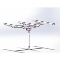 China Jimmy New Arrival 1kw 12v 24v DC Motor Sun Power Solar Tracking Controller System  With Support Racks for sale