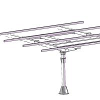China 12KW 2 Axes All Key Components Included Solar Panel Tracking System Dual Axes Solar Tracking Kit Ground Solar tracker 2 Axes for sale