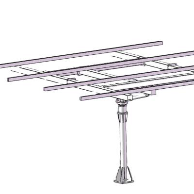 China 12KW 2 Axes All Key Components Included Solar Panel Tracking System Dual Axes Solar Tracking Kit Ground Solar tracker 2 Axes for sale