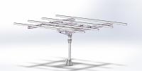 China 12KW 2 Axes All Key Components Included Solar Panel Tracking System Dual Axes Solar Tracking Kit Ground Solar tracker 2 Axes for sale