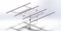 China 12KW 2 Axes All Key Components Included Solar Panel Tracking System Dual Axes Solar Tracking Kit Ground Solar tracker 2 Axes for sale