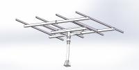 China 12KW 2 Axes All Key Components Included Solar Panel Tracking System Dual Axes Solar Tracking Kit Ground Solar tracker 2 Axes for sale