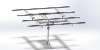 China 2KW Dual Axis Solar Panel Tracking System 2 Axes Kit All Key Components Included Ground Solar Tracker Ground Solar tracker 2 for sale