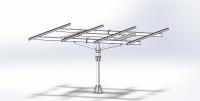 China 2KW Dual Axis Solar Panel Tracking System 2 Axes Kit All Key Components Included Ground Solar Tracker Ground Solar tracker 2 for sale
