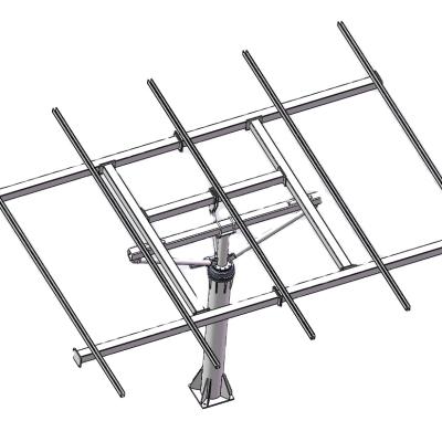 China 20KW Dual Axis Key Components Included Solar Panel Tracking System 8 Panesl Premium Steel Material Automatic Solar tracker for sale