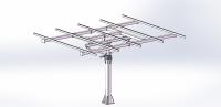 China 20KW Dual Axis Key Components Included Solar Panel Tracking System 8 Panesl Premium Steel Material Automatic Solar tracker for sale
