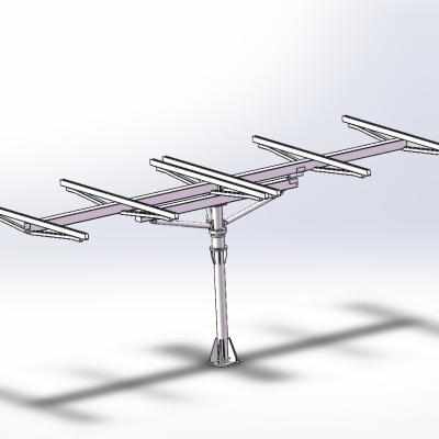 China 2kw Dual Axis Solar Tracker Sun Tracker 2 Axis PV System Efficient Solar Tracking System for sale