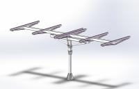 China 2kw Dual Axis Solar Tracker Sun Tracker 2 Axis PV System Efficient Solar Tracking System for sale