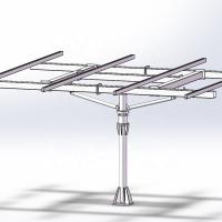 China 6 Panels 3kw Dual Axis tracker Solar Tracking System Sun tracker 2 Axis Solar Tracking System for sale