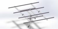 China 6 Panels 3kw Dual Axis tracker Solar Tracking System Sun tracker 2 Axis Solar Tracking System for sale