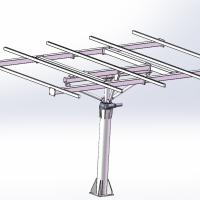 China Jimmy 8 Panels 4KW Dual Axis Solar Tracking System Ground Installation Tilt Mount Solar Ground System for sale