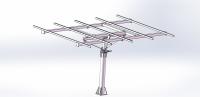 China Jimmy 8 Panels 4KW Dual Axis Solar Tracking System Ground Installation Tilt Mount Solar Ground System for sale