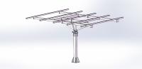 China Jimmy 8 Panels 4KW Dual Axis Solar Tracking System Ground Installation Tilt Mount Solar Ground System for sale