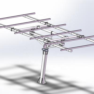 China Jimmy 10 Panels 5kw Dual Axis Solar Panel Tracking System with Sun Tracker Bracket Efficient Sun Tracking Technology for sale