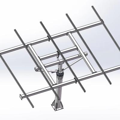 China 4KW 8 PANELS High Efficiency Solar Tracker Linear Actuator Slew Drive Controller for sale