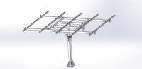 China 4KW 8 PANELS High Efficiency Solar Tracker Linear Actuator Slew Drive Controller for sale