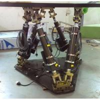 China Electric Cylinder Actuators Simulator General Cylinder Aluminum Alloy Direct Mount 6 DOF Hexapod Motion Platform Linear Motor for sale