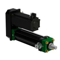 China 145mm Precision Large Push&pull Force 10t Servo Linear Actuator Manufacturer Special Piston Rod Type FoldingElectric Cylinder for sale
