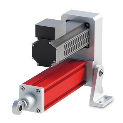 China 250mm Aluminum Alloy Mount Electric Servo Mechanical Cylinder With Driver Heavy Duty 30T Load Linear Servo Motors for sale