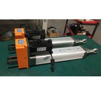 China 250mm Aluminum Alloy Mount Electric Servo Mechanical Cylinder With Driver Heavy Duty 30T Load Linear Servo Motors for sale