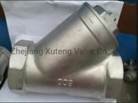 China Threaded Y-Type Strainer CE Approved with 24 Months After-sales Service in Silver for sale