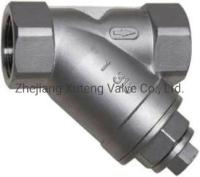 China Threaded Y-Type Strainer CE Approved with 24 Months After-sales Service in Silver for sale