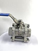 China 3-PC Munual Screwed End Ball Valve for Water Distribution within Normal Temperature for sale