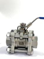 China 3-PC Munual Screwed End Ball Valve for Water Distribution within Normal Temperature for sale