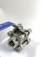 China 3-PC Munual Screwed End Ball Valve for Water Distribution within Normal Temperature for sale