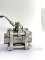 China 3-PC Munual Screwed End Ball Valve for Water Distribution within Normal Temperature for sale