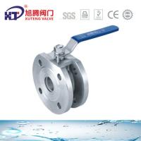China Stainless Steel Wafer Ball Valve with Handle US Currency and Blow-Down Function for sale
