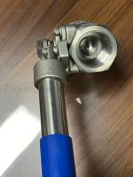 China TQ Channel Straight Through Type Ball Valve Full Bore Direct Mount Spring Return for sale