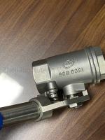 China TQ Channel Straight Through Type Ball Valve Full Bore Direct Mount Spring Return for sale