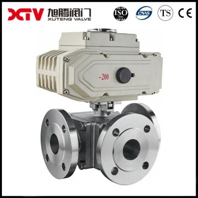 China Three-Way Stainless Steel High Platform Flanged Ball Valve for Versatile Applications for sale