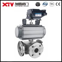 China Three-Way Stainless Steel High Platform Flanged Ball Valve for Versatile Applications for sale