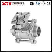 China ISO5211 Mounting Pad Quick 3PC Ball Valve Stainless Steel for Industrial Applications for sale