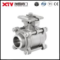 China ISO5211 Mounting Pad Quick 3PC Ball Valve Stainless Steel for Industrial Applications for sale