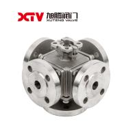 China US Stainless Steel Five-Way Flanged Ball Valve with PN1.0-32.0MPa Nominal Pressure for sale