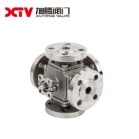China US Stainless Steel Five-Way Flanged Ball Valve with PN1.0-32.0MPa Nominal Pressure for sale