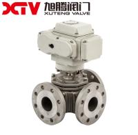 China US Stainless Steel Five-Way Flanged Ball Valve with PN1.0-32.0MPa Nominal Pressure for sale