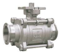 China Three-Piece High Platform Female Ball Valve Initial Payment with Thread Connection for sale