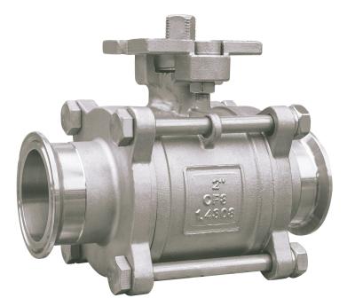 China Three-Piece High Platform Female Ball Valve Initial Payment with Thread Connection for sale