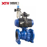 China Floating Ball Valve Q41F with Pneumatic Actuation and Stainless Steel Body Material for sale