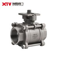 China Three-Piece Threaded/Butt Welded High Platform Ball Valve with Customization Options for sale