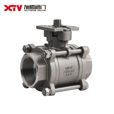 China Three-Piece Threaded/Butt Welded High Platform Ball Valve with Customization Options for sale