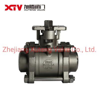 China US Three Piece Butt Welded Ball Valve with High Mounting Pad and Relief Function for sale