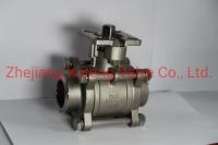 China US Three Piece Butt Welded Ball Valve with High Mounting Pad and Relief Function for sale