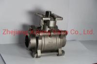 China US Three Piece Butt Welded Ball Valve with High Mounting Pad and Relief Function for sale