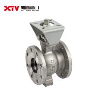 China PN1.0-32.0MPa Stainless Steel V-Type Fixed Ball Valve for Pneumatic/Electric Applications for sale