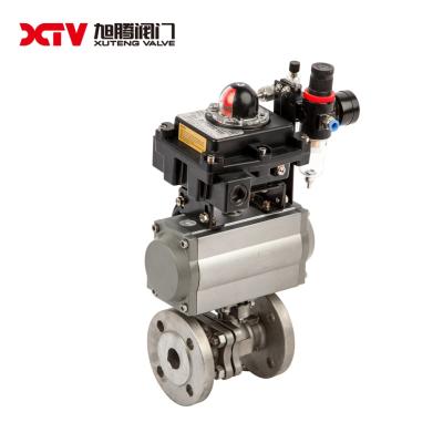 China Water Industrial Usage Carbon Steel High Platform Flanged Floating Ball Valve GB PN64-100 for sale